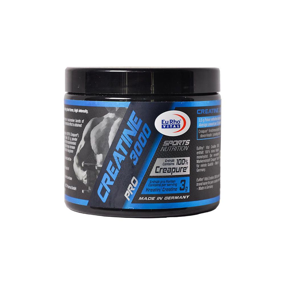 پودر کراتین مونوهیدرات ۳۰۰۰ ۲۵۰ گرمی یوروویتال | داروخانه آنلاین ...