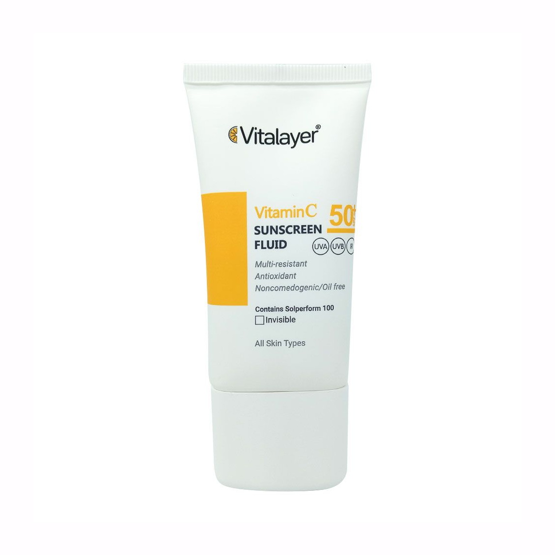 ضد آفتاب فلوئید ویتامین سی SPF50 ویتالیر | داروخانه آنلاین داروخانه چی