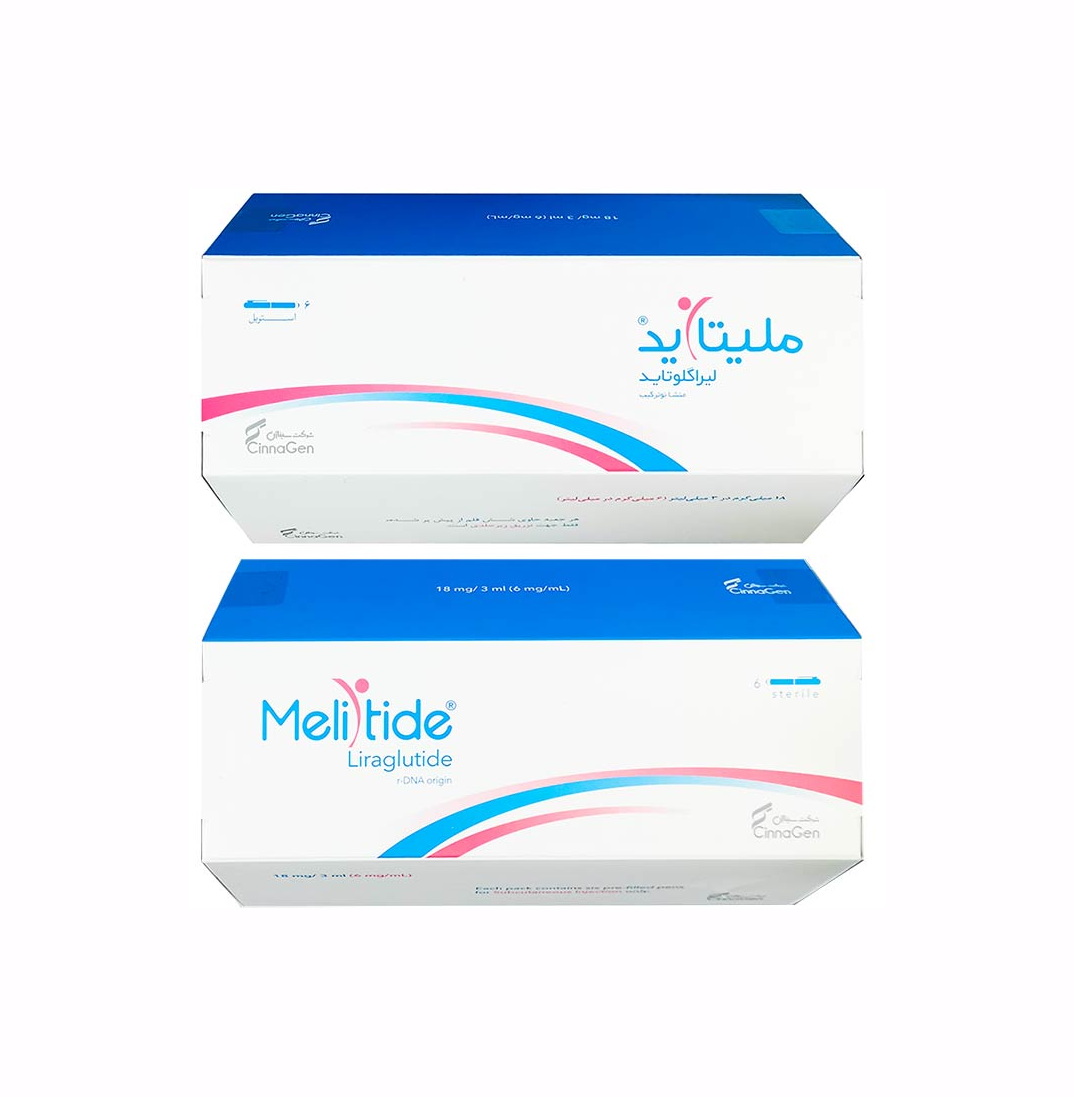 قلم لیراگلوتاید برند ملیتاید شرکت سیناژن | داروخانه آنلاین داروخانه چی